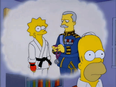 Lisa Simpson has won the Nobel prize...FOR KICK BOXING! : TheSimpsons