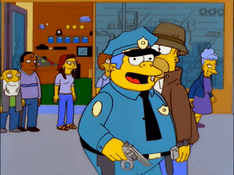 Ruth Powers walks in front of Ruth Powers -S10E13 : TheSimpsons