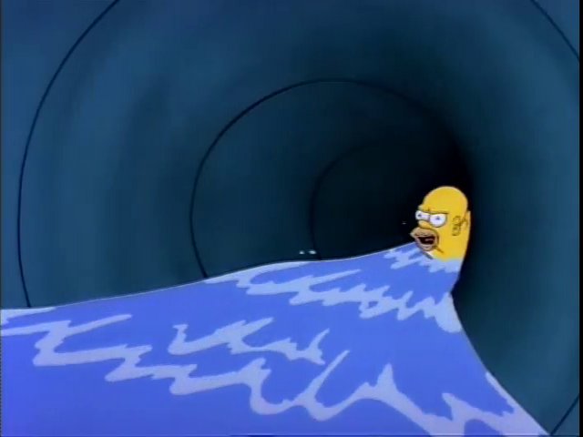 When you’re stuck in the waterslide : r/SimpsonsFaces