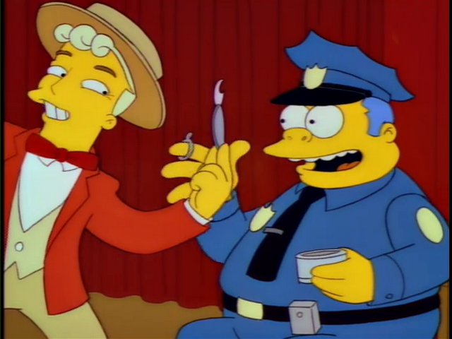 This moment always gets me. When Homer pulls the ring of the pudding ...