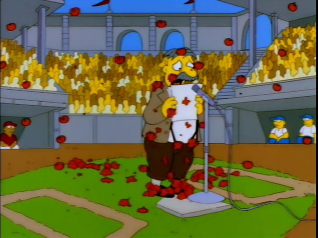 The start of the game will be delayed so we can introduce the recruiter ...