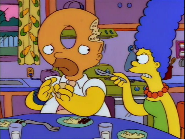 Homer, stop picking at it! : r/TheSimpsons