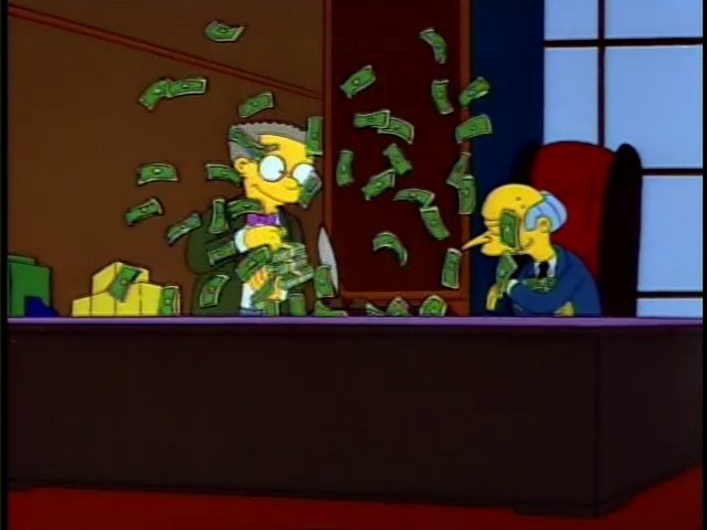 Money fight!! : r/TheSimpsons