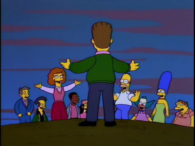 In this scene in “Trash of the Titans”, Apu is yellow : r/TheSimpsons