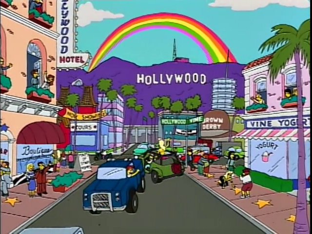 Thank god, were finally back in Hollywood where people treat each other ...