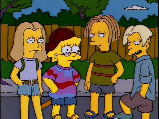 That kid, like, tries too hard : r/TheSimpsons