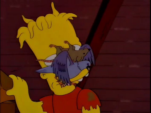 When you've made a pigeon-rat : r/SimpsonsFaces