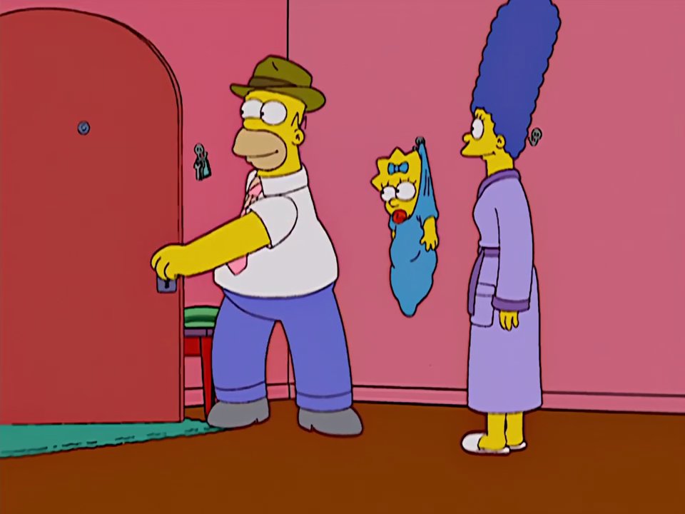 Looking For: the picture of Maggie hanging on the wall : r/TheSimpsons
