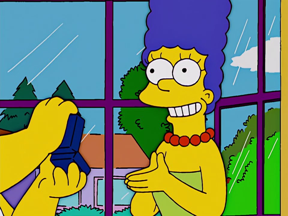 Frinkiac - S15E12 - - Are these Diamondique? - Nope. - Diamondelle ...
