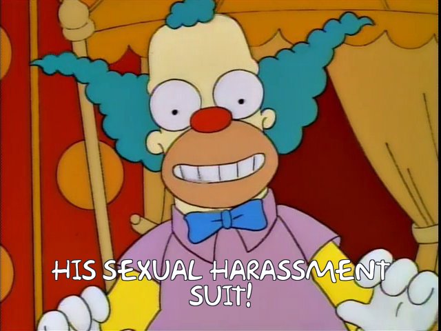 I'm going to tell you the story of Krusty's expensive new suit : r ...