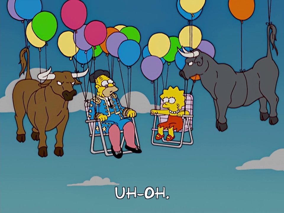 It sure is peaceful up here... : r/TheSimpsons