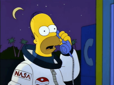 Bulging eyes animation on The Simpsons will always get a laugh from me ...