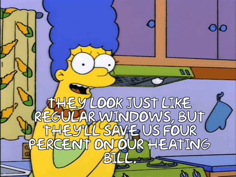 Double ply windows. : r/TheSimpsons