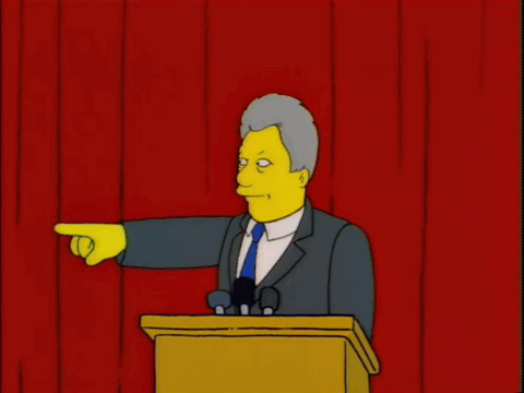 We must move forward, not backward; upward, not forward! : TheSimpsons