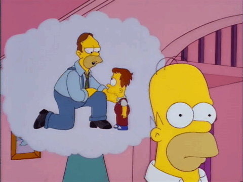 Homer, you're dumb as a mule and twice as ugly. If a strange man offers ...